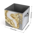 10.6in Folding Storage Box Solid Material Handle On Both Sides For Easy ...