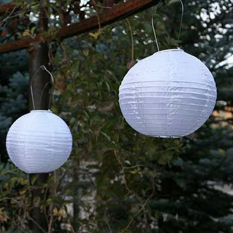 Round Solar Powered Japanese Lanterns