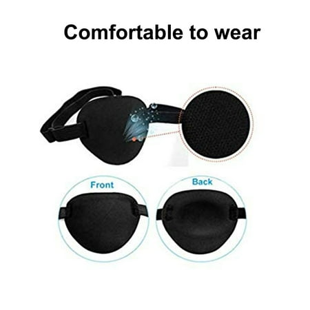 Single Eye Adjustable Soft & Comfortable 3D Eye Patch Single Eye Cover ...