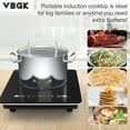 VBGK Portable Induction Cooktop Single Burner 1800W 120V with Plug ...