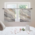 Abstract Rock Strata Sheer Curtains for Living Room Bedroom, Industrial ...