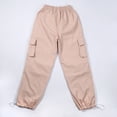 HAYIMI Toddler Girls Cargo Pants Loose Fit Casual Joggers Comfortable ...
