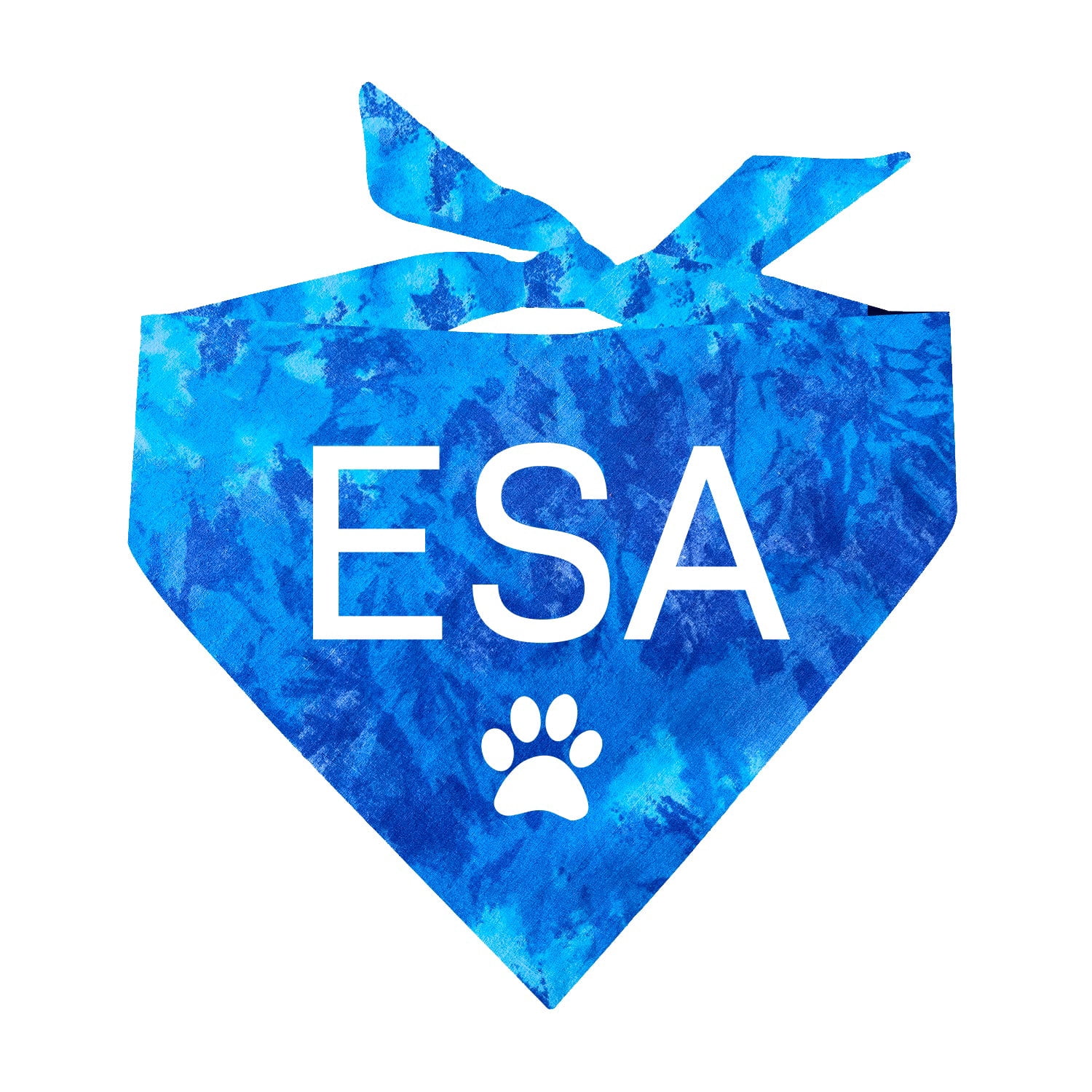 ESA Emotional Support Animal Scrunch Tie Dye Pattern Triangle Dog ...