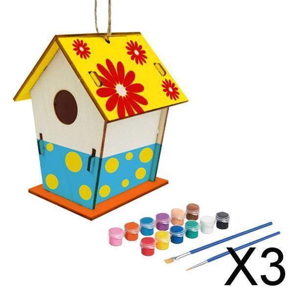 Click here for Colaxi 3-4pack Diy Bird House Unpainted Build Pain... prices