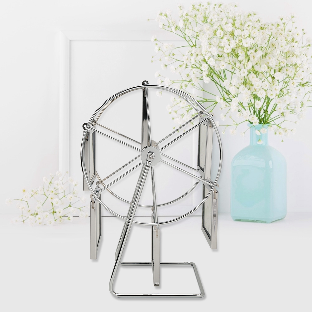 LHCER Photo Frame,Picture Frame,Metal Rotating Wheel Picture Photo ...