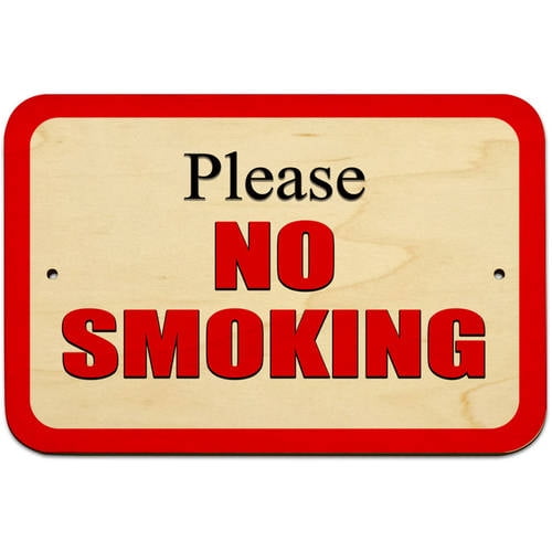 Please No Smoking Sign - Walmart.com