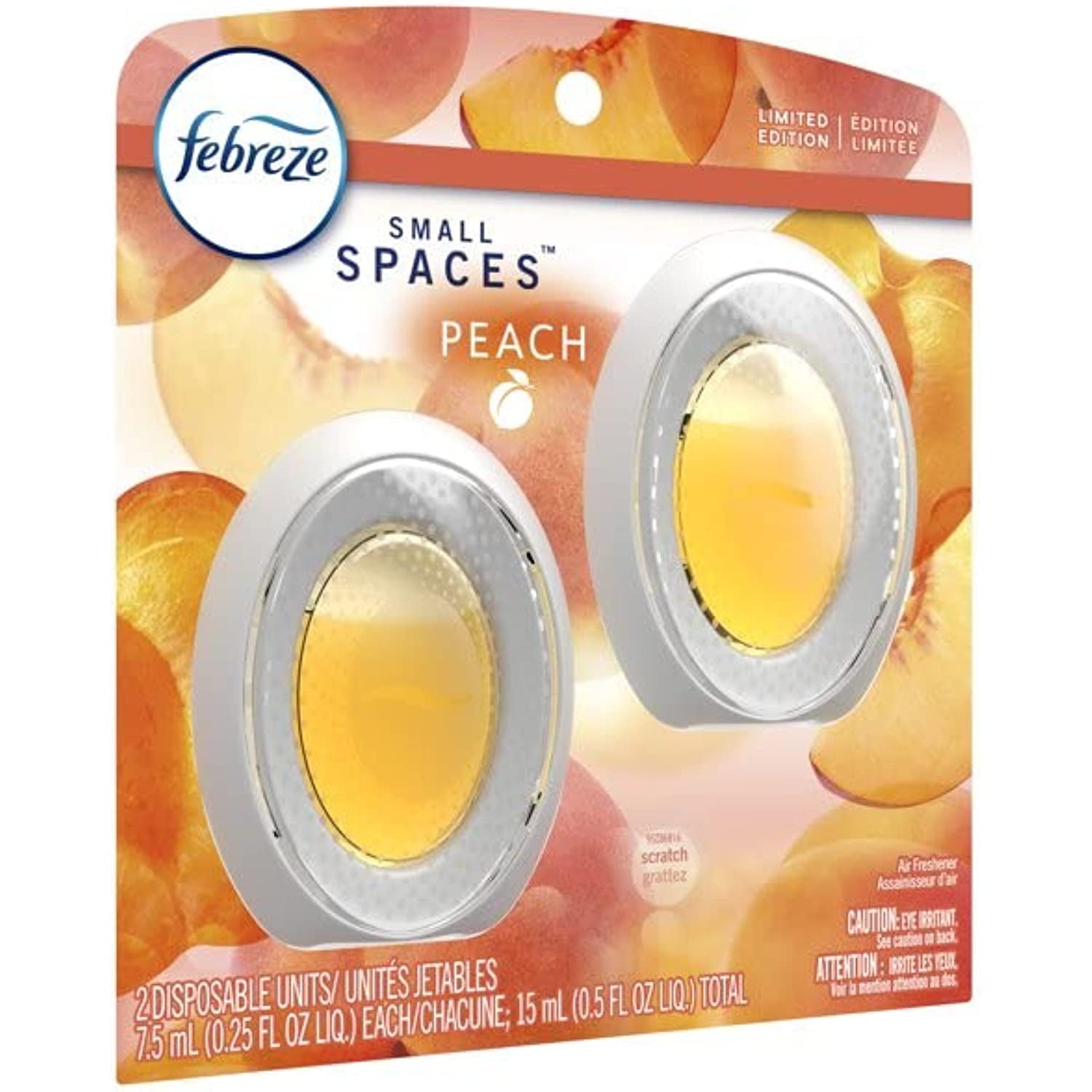 Febreze Small Spaces Air Freshener Peach, .25 Fl Oz, 2 Pk - Walmart.com