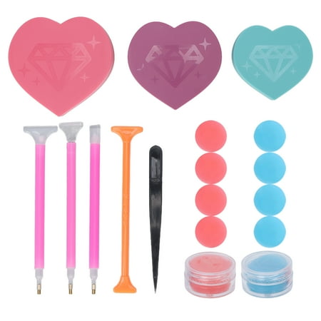 Rhinestone Painting Tool Kit, Easy Store DIY 4 Different Brushes Bead ...