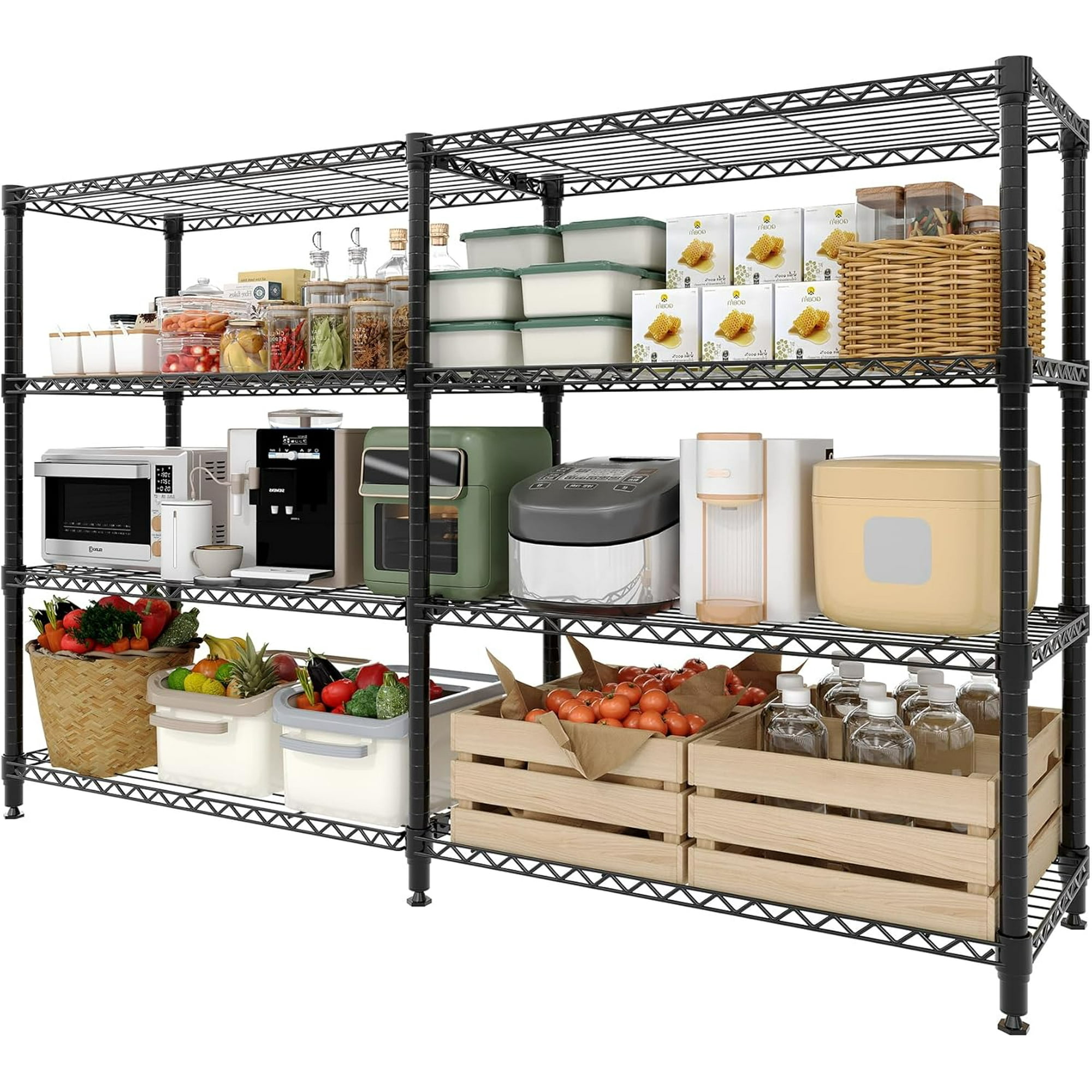 Click here for Garvee 4-Tier Metal Storage Shelves  Adjustable  H... prices