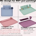 17"x13" Silicone Craft Mat with Detachable Cup & Palette, 7 Colors ...