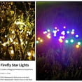 2 Pack Multicolor Solar Firefly Lights, Steady On/Twinkle Mode Swaying ...