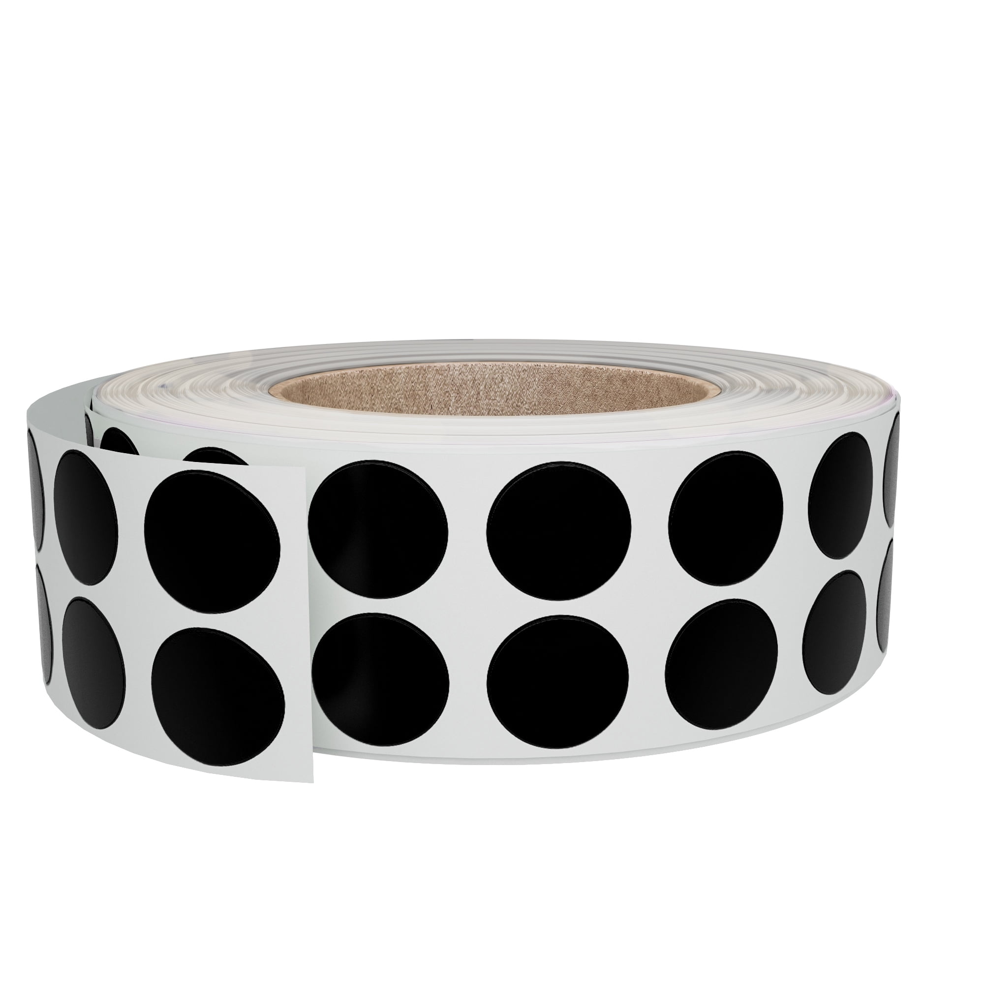 Royal Green Color-Coding Labels Roll (0.375 inch) 10mm Black Circle ...