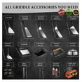 Griddle Accessories Kit, Stainless Steel Flat Top Grill Tools - Spatula ...