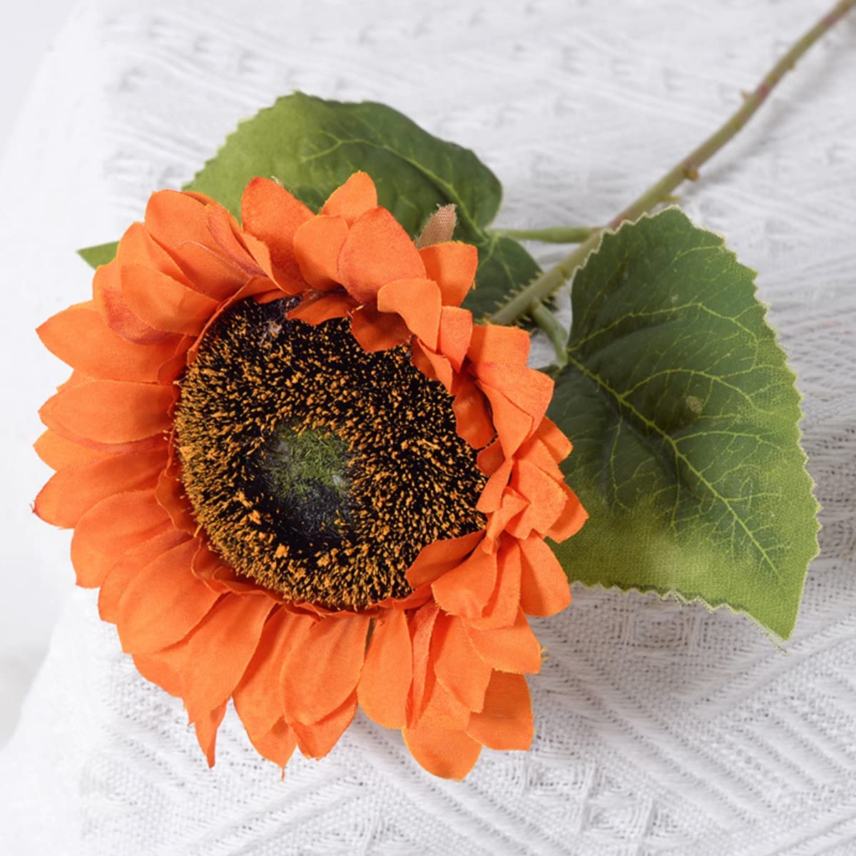 HAOSHICS Sunflowers Artificial Flowers with Long Stem Fake Sunflowers ...