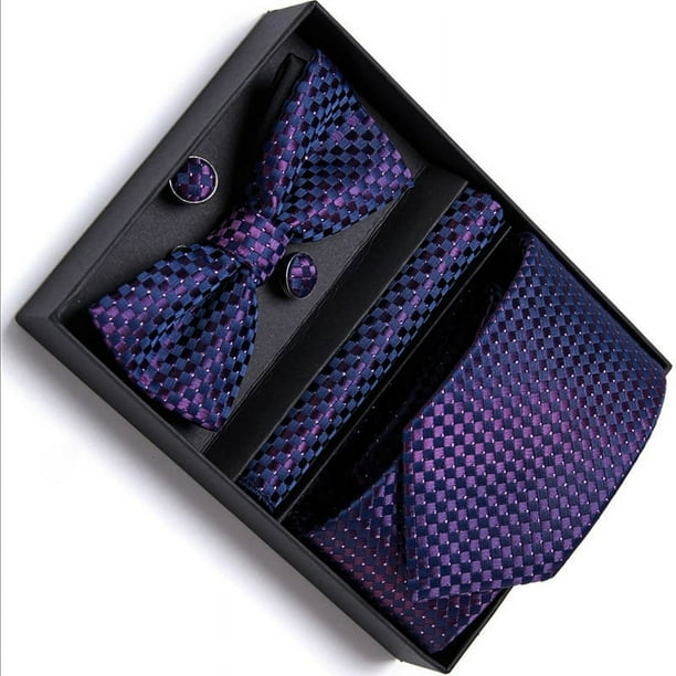 Corbata para hombre,Conjunto de corbata para hombre Kit de corbata para cuello con lazo ...