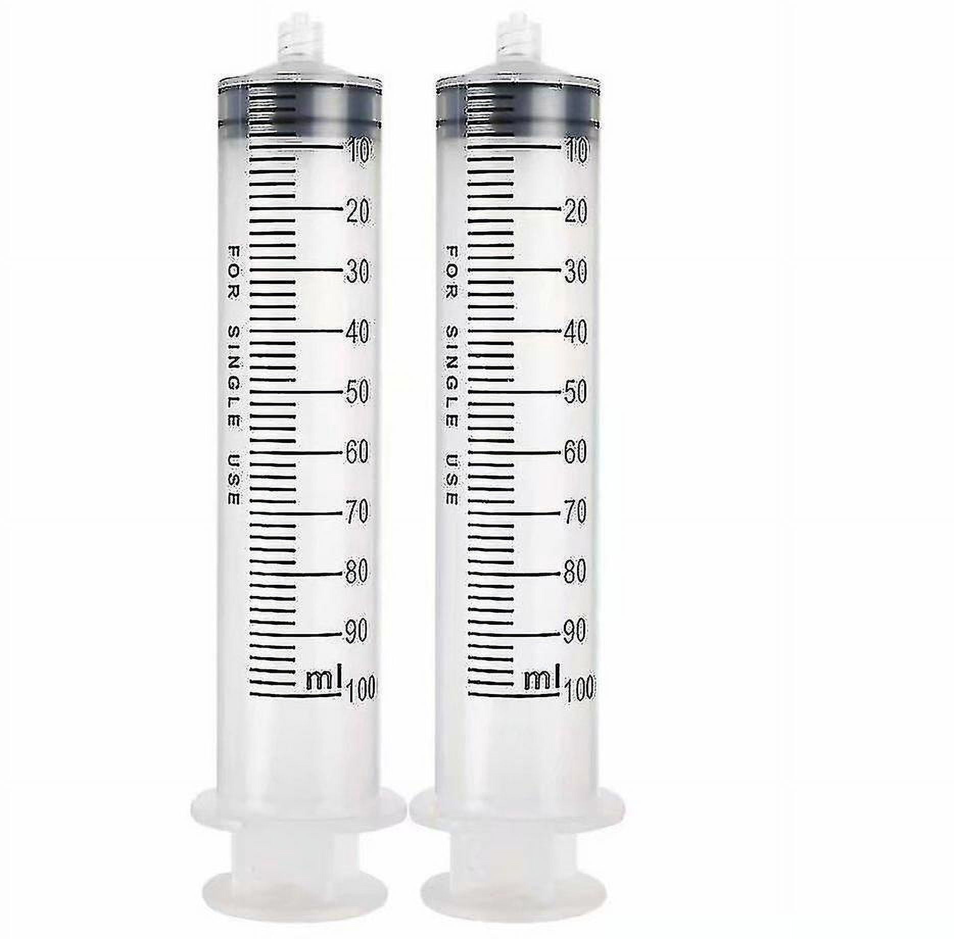 Jeringa de plástico reutilizable de 100 ml (2 piezas) | Walmart en línea