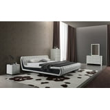 Free Shipping! Uspridefurniture Queen Modern Faux Leather Upholstered ...