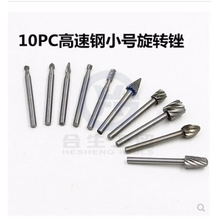 10pcs 1/8 Inch Shank Woodworking Router Bit Dremel Rotary Tool Parts ...