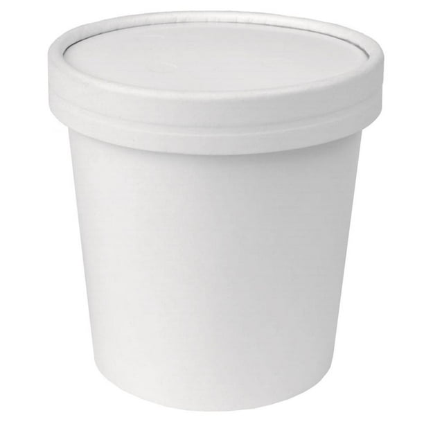 [250 Count] 16 oz Freezer Containers with Non-vented Lids to Prevent ...