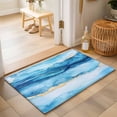 Abstract Waves Area Rugs 2x3ft Ocean Beach Spray Surrealism Watercolor ...