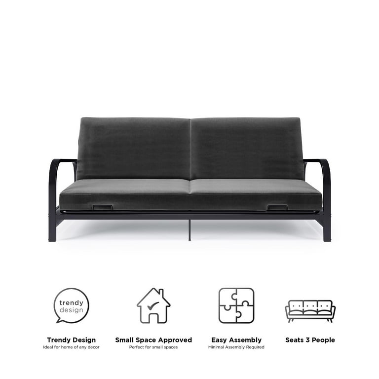 Black metal futon walmart store