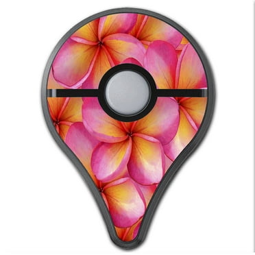 Skin Decal For Pokemon Go Plus (2-Pack) Cover / Pink Teal Gray Chevron ...