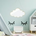Eease Cloud Shaped Wall Mirror with Wood Frame for Home Decor - Walmart.com