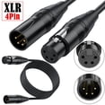 4 Pin DSLR Camera Monitor Recorder Mixers Power Supply Cable XLR4 Male ...