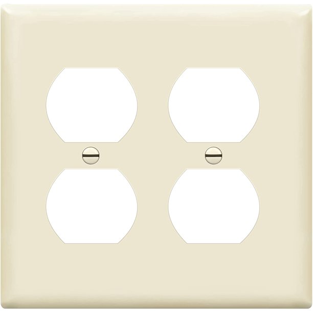 Enerlites 8822-LA Duplex Receptacle Outlet Wall Plate, Standard Size 2 ...
