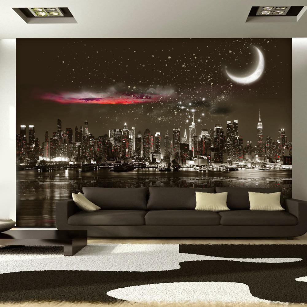 Tiptophomedecor New York Wallpaper Wall Mural - Starry Night Over Ny ...