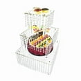 Miumaeov 3 Tier Acrylic Crystal Beaded Cake Stand Cupcake Tower Square ...