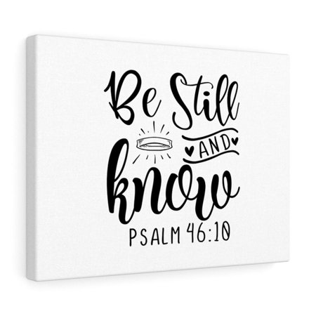 Scripture Walls Be Still Ring Psalm 46:10 Bible Verse Canvas Christian ...