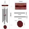 2 Pack Memorial Wind Chimes Outdoor Large Deep Tone, Elegant Sympathy ...