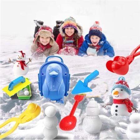 Winter Snow Toys Kit, Snowball Maker Mold, Penguin Cat Rabbit Squirrel ...