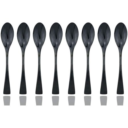 Shiny Finish Dessert Spoon Salad Spoon Silverware Set, 8-Piece ...