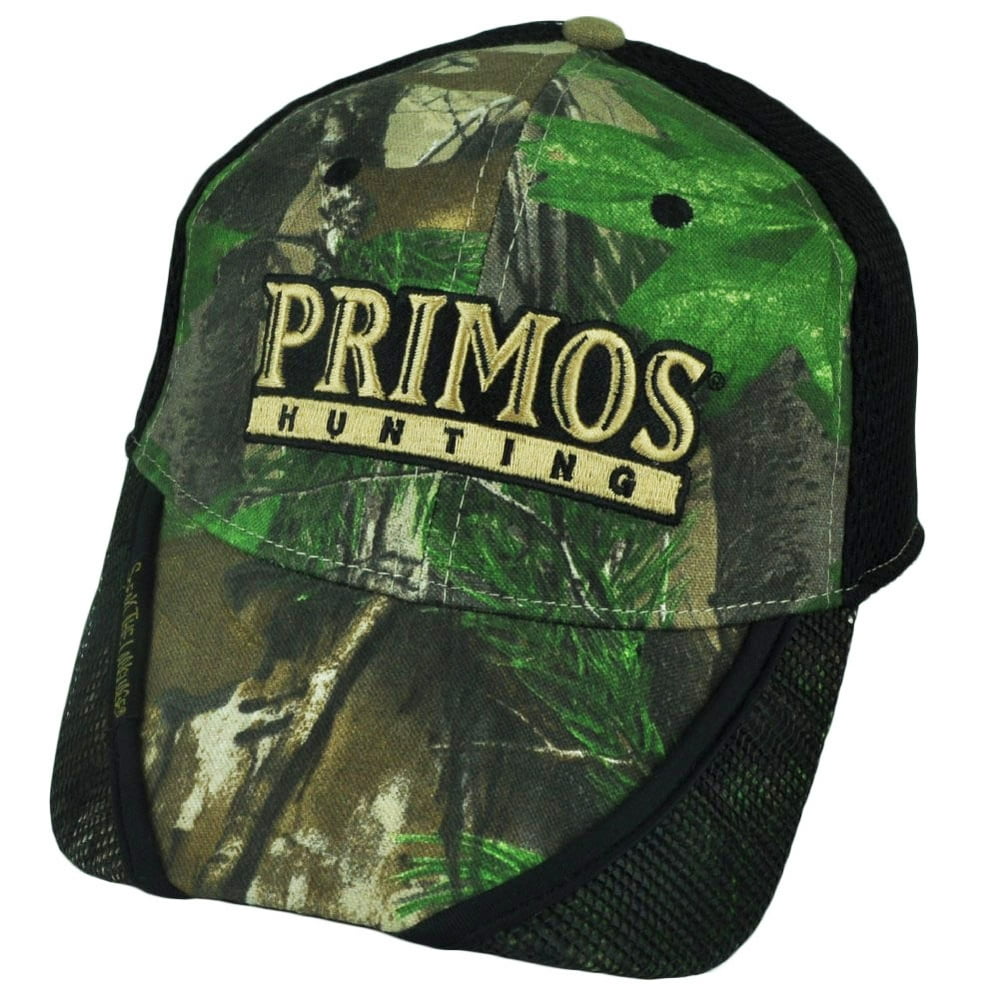 Primos Hunting Calls Realtree Camouflage Outdoors Flex Fit Stretch S/M ...