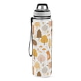 1000ML Transparent Sports Water Bottle with Handle & Straw Portable ...