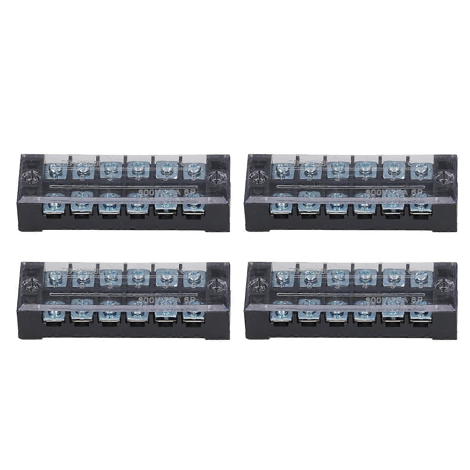 4pcs Wire Barrier Block Terminal Strip Professional High Current TB ...