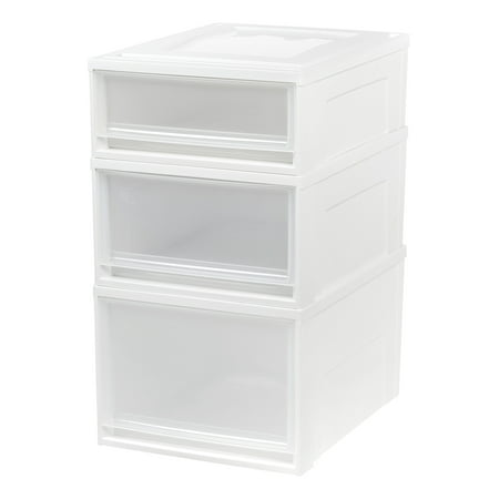 IRIS Shallow, Medium, Deep Box Chest Drawer Set, White – BrickSeek