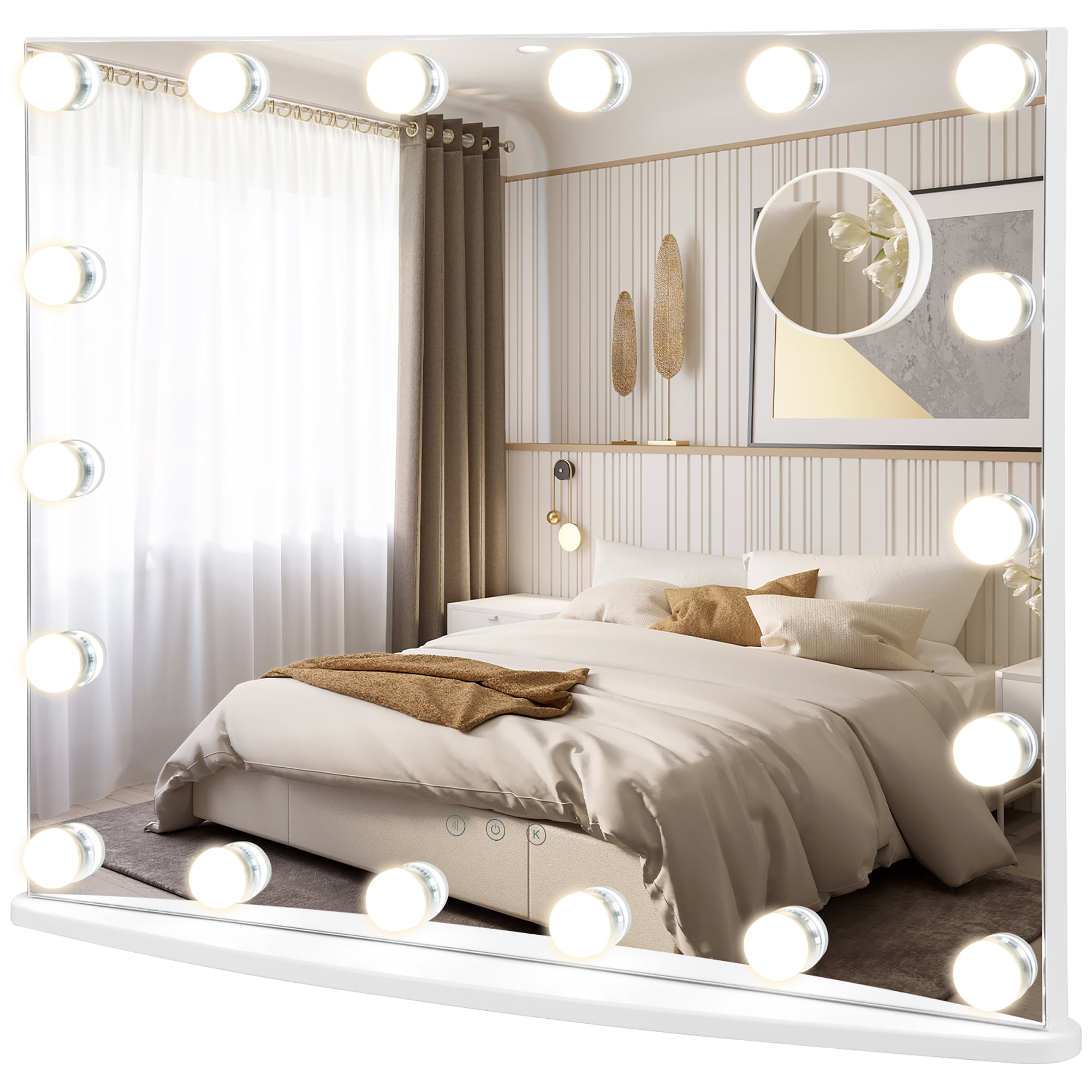 Click here for Costway Vanity Mirror W/ Lights 3 Color Lighting M... prices