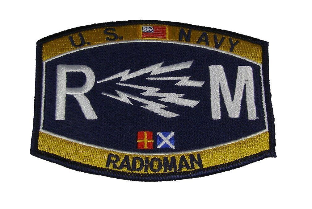 USN NAVY RM RADIOMAN MOS RATING PATCH SAILOR VETERAN - Walmart.com
