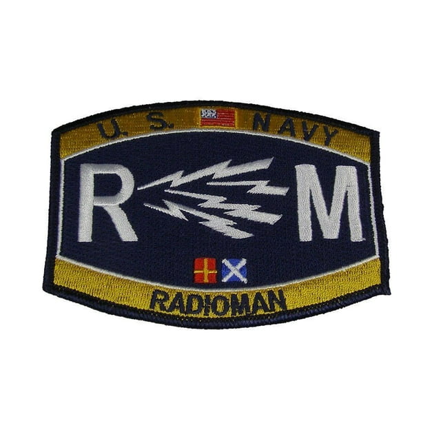 USN NAVY RM RADIOMAN MOS RATING PATCH SAILOR VETERAN - Walmart.com