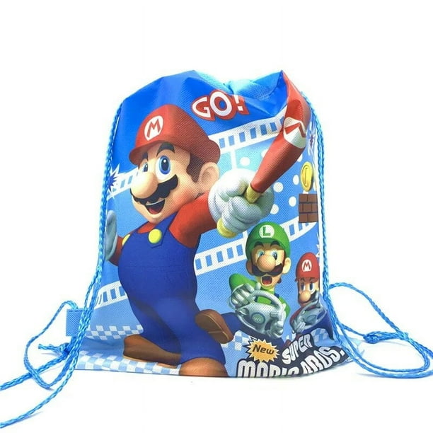 Bolsas de fiesta de Super Mario Bros, bolsa con cordón, regalo de ...