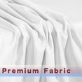 2 Pack Fitted Tablecloths 48 x 30 Inch White Rectangle Polyester Table ...