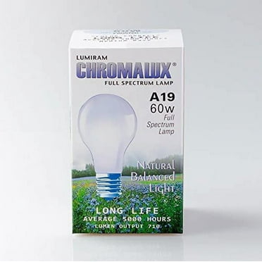 Chromalux Lumiram Full Spectrum 3 Way 50/100/150 Watts - Frosted - 1 ...