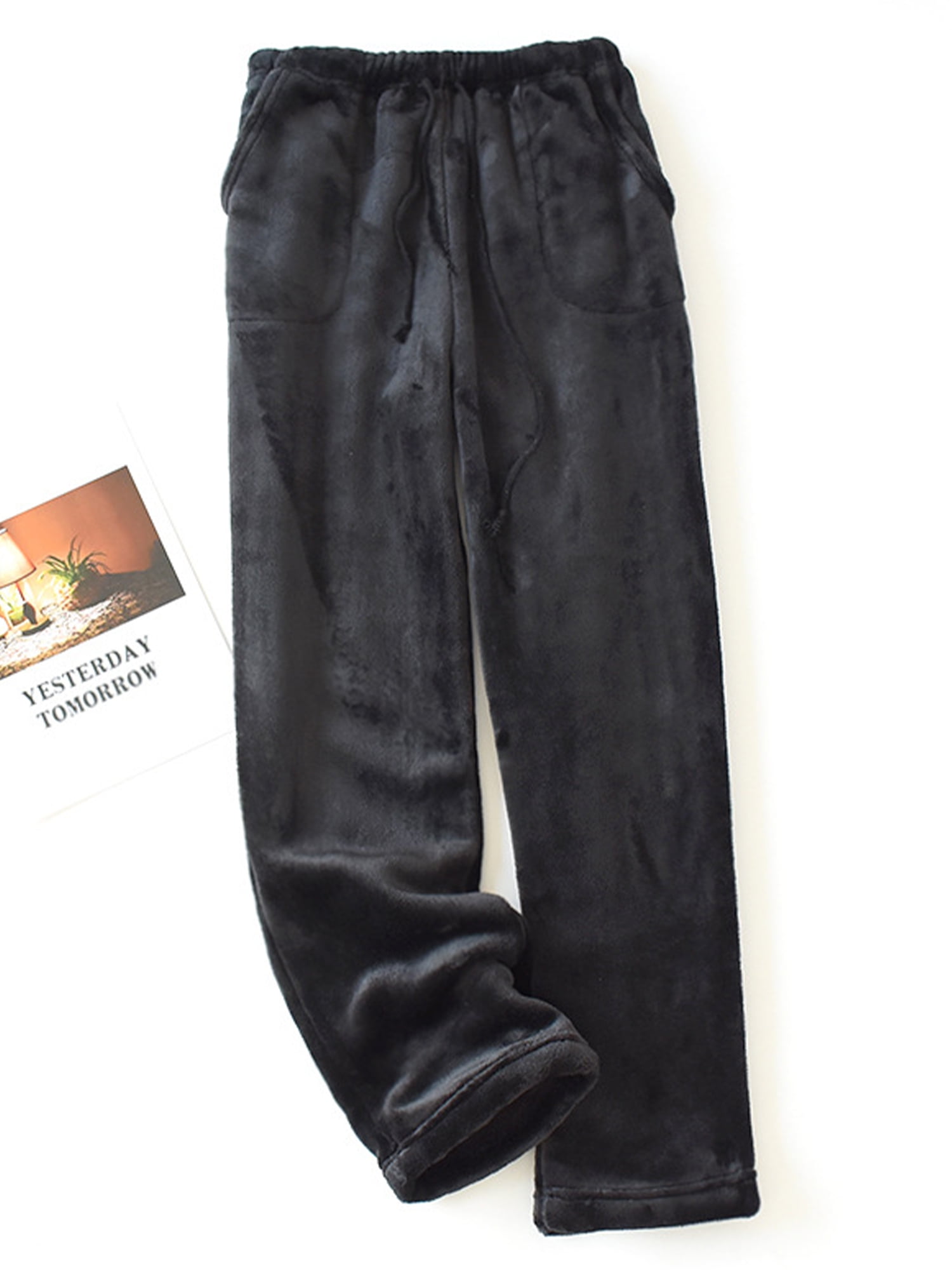 CenturyX Women's Warm Plush Fleece Pyjamas Pants Soft Fluffy Lounge ...
