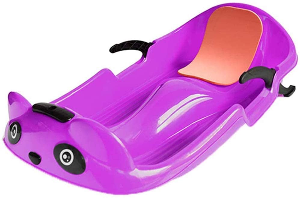 Snow Sled, Sledding Board for Kids, Plastic Toboggan, Downhill Pull ...