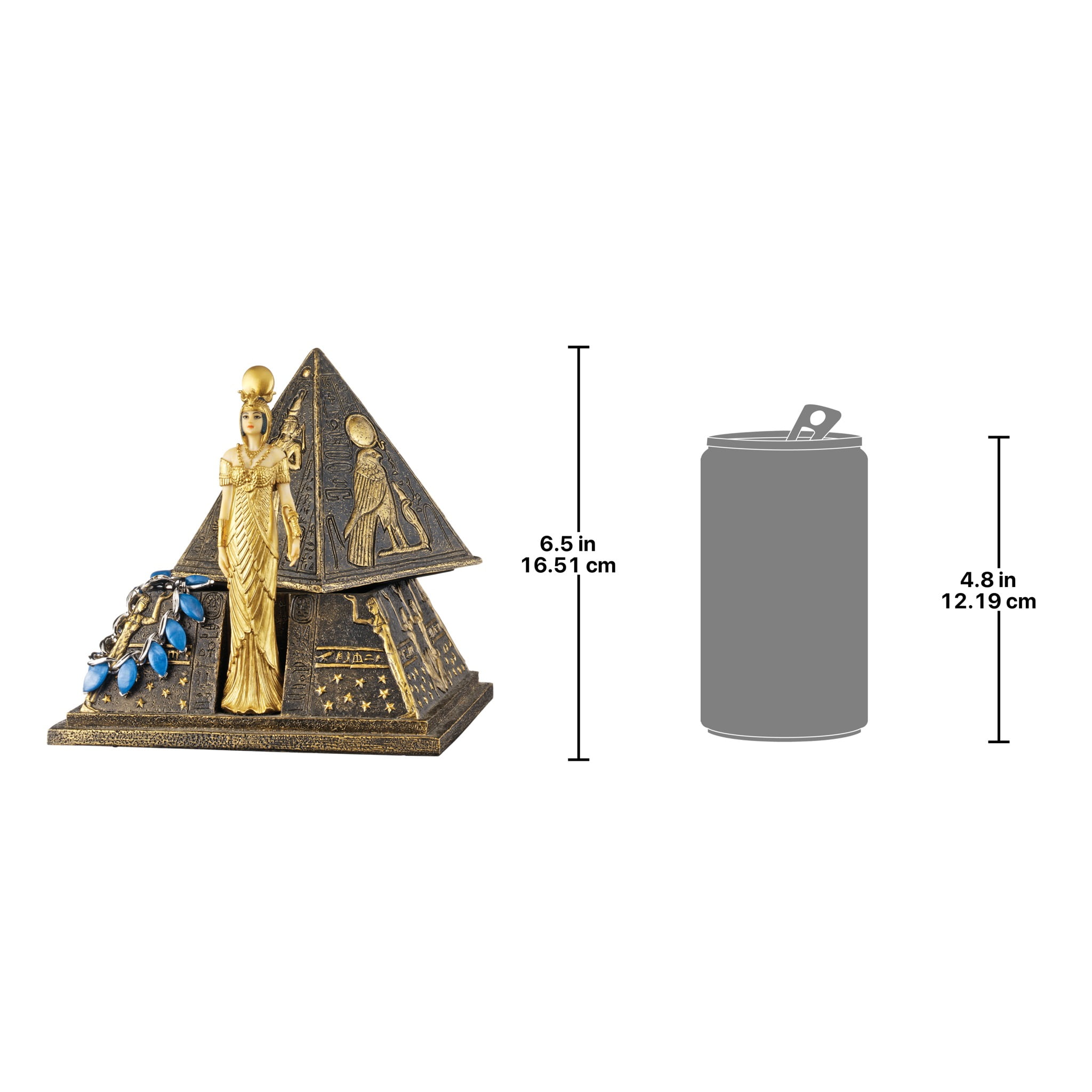 Buy Design Toscano Egyptian Goddess Isis Pyramid Treasure Box Sculpture ...