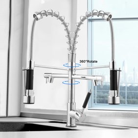 Delta 100LF-HDF Classic Single Handle Centerset Kitchen Faucet, Chrome ...