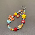 2pc handmade dopamine apple core colorful pendant, cute beaded phone ...